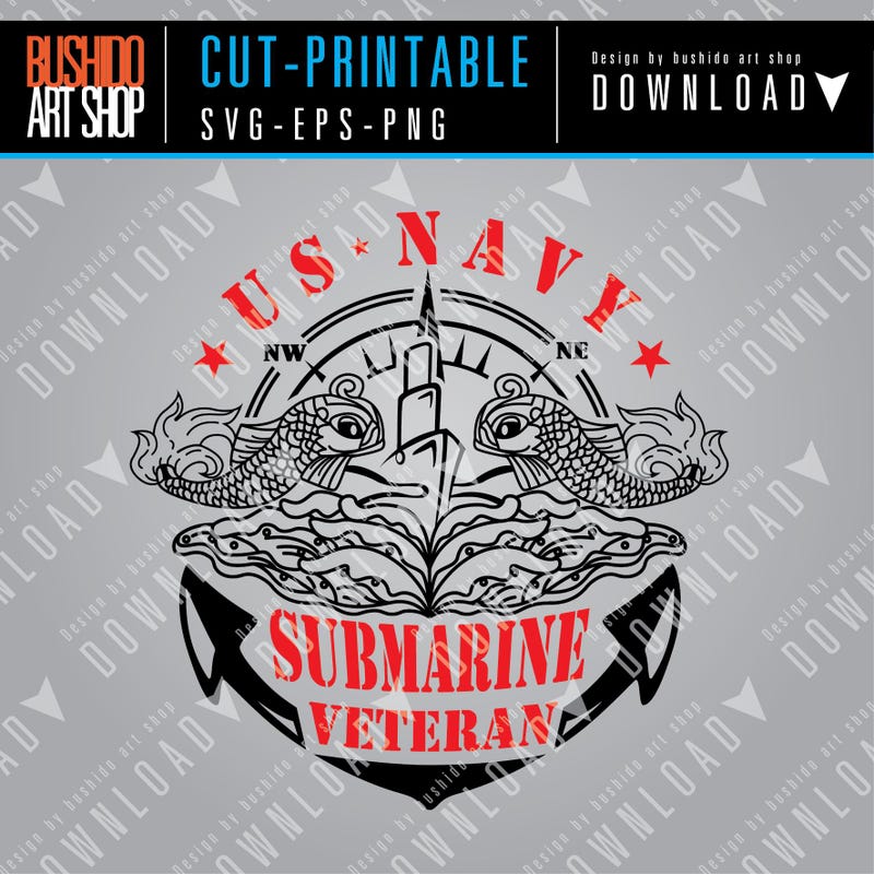 Submarine Svg - Etsy