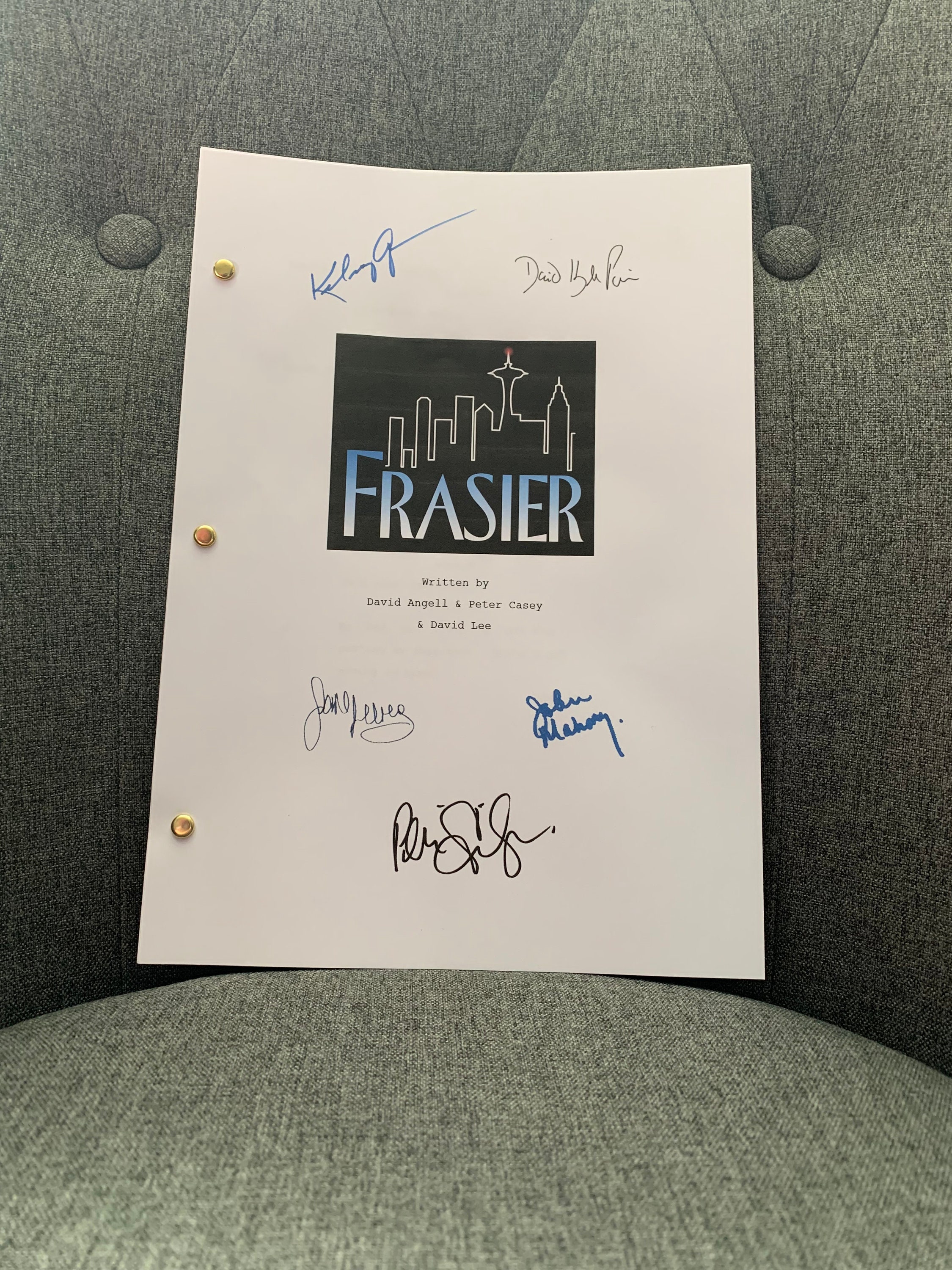 Frasier Pilot TV Script Kelsey Grammer David Hyde Pierece - Etsy UK