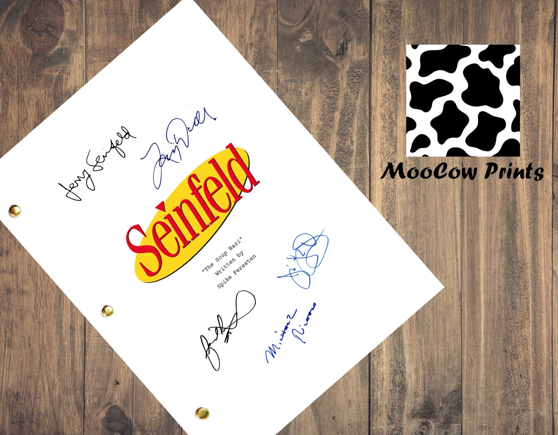 Seinfeld the Soup Nazi TV Script Jerry Seinfeld - Etsy