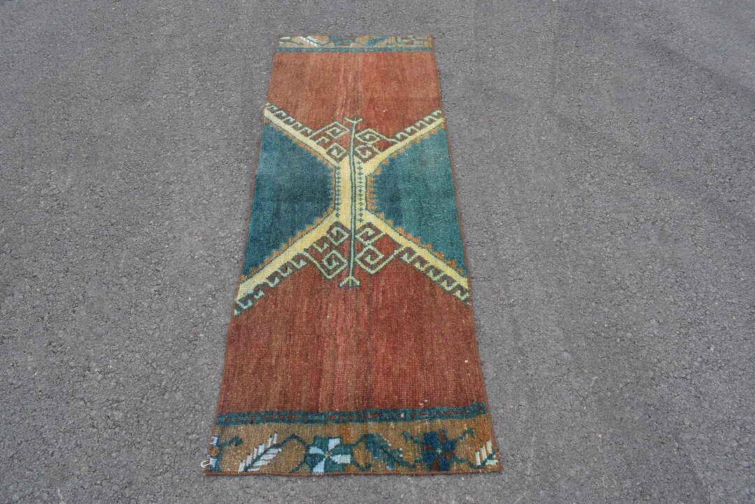 Kars Hallway Rug 2x6, 2x6 Vintage Rug, Hand Made Rug, 2x6 Turkish Rug ...
