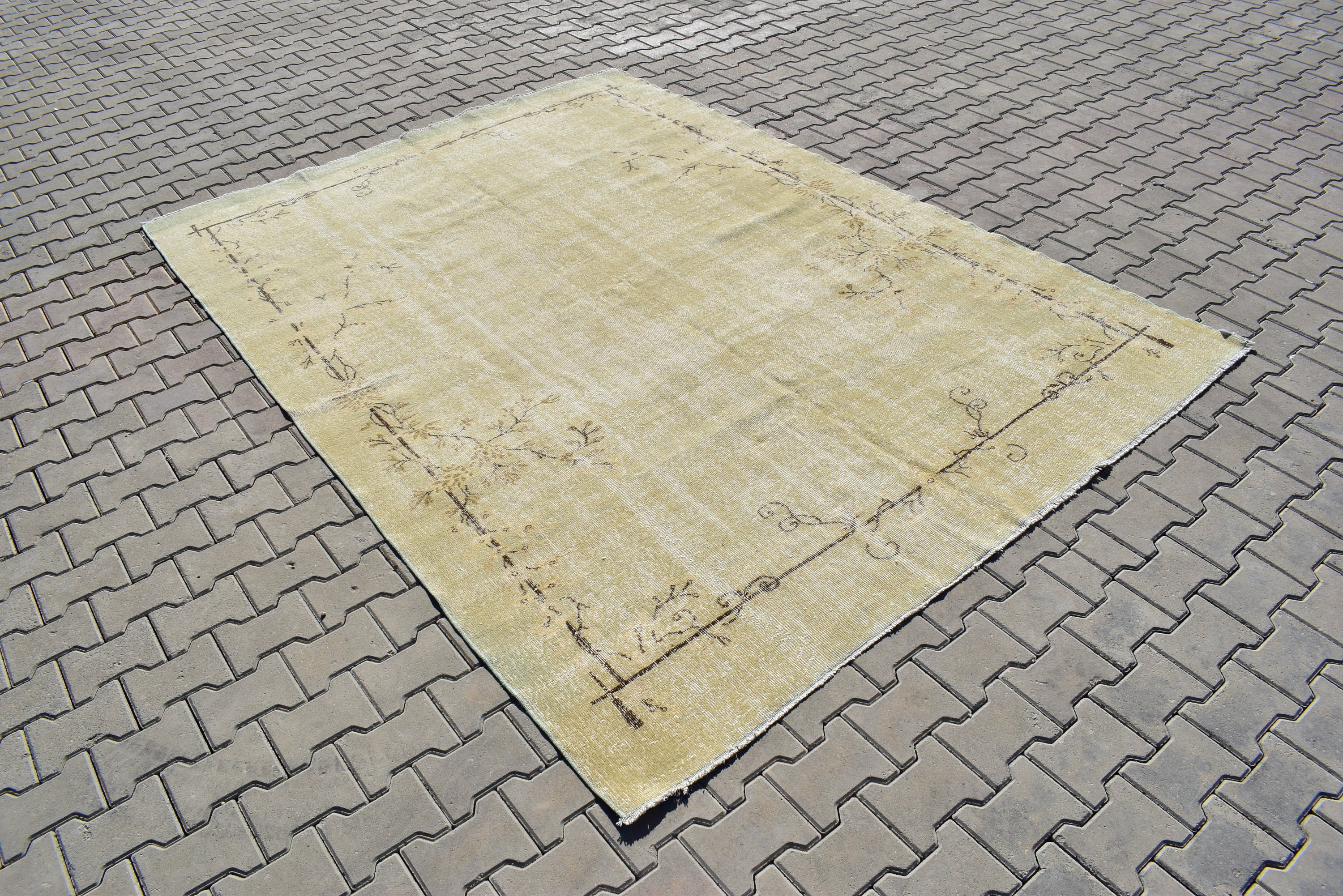 7x9 Square Rug,6'95x9'41 Feet,neutral Rug,7x9 Turkish Rug,oversized Rug ...