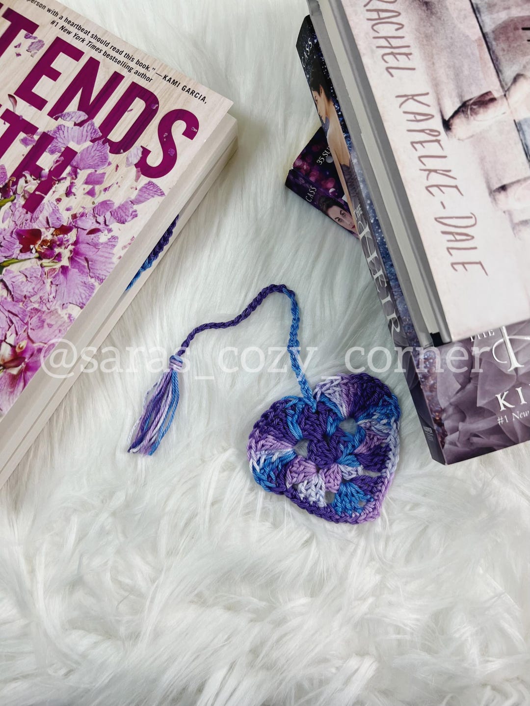 Heart Shape Bookmark Crochet Pattern, Beginners Friendly Pattern - Etsy