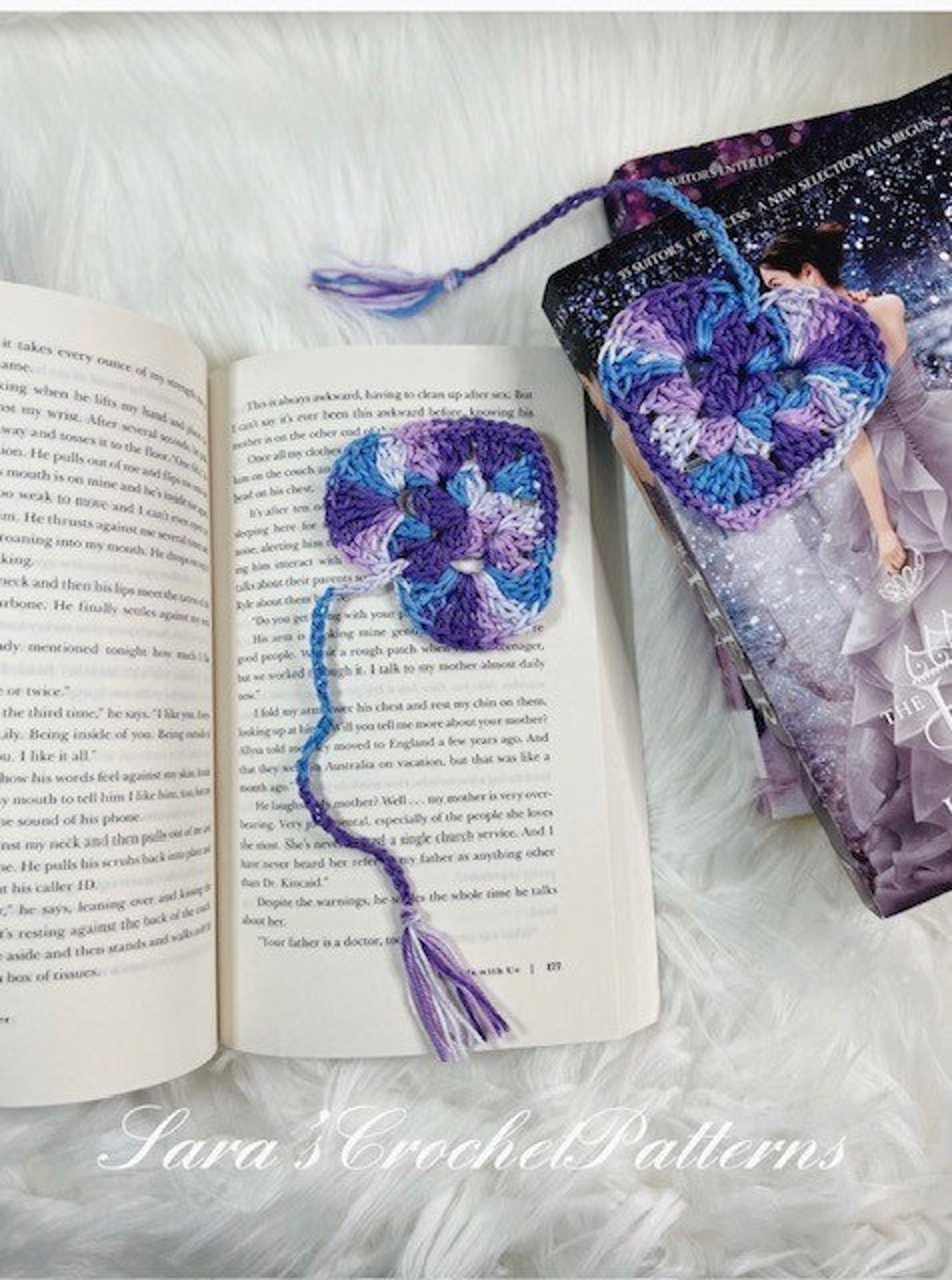 Heart Shape Bookmark Crochet Pattern Beginners Friendly - Etsy