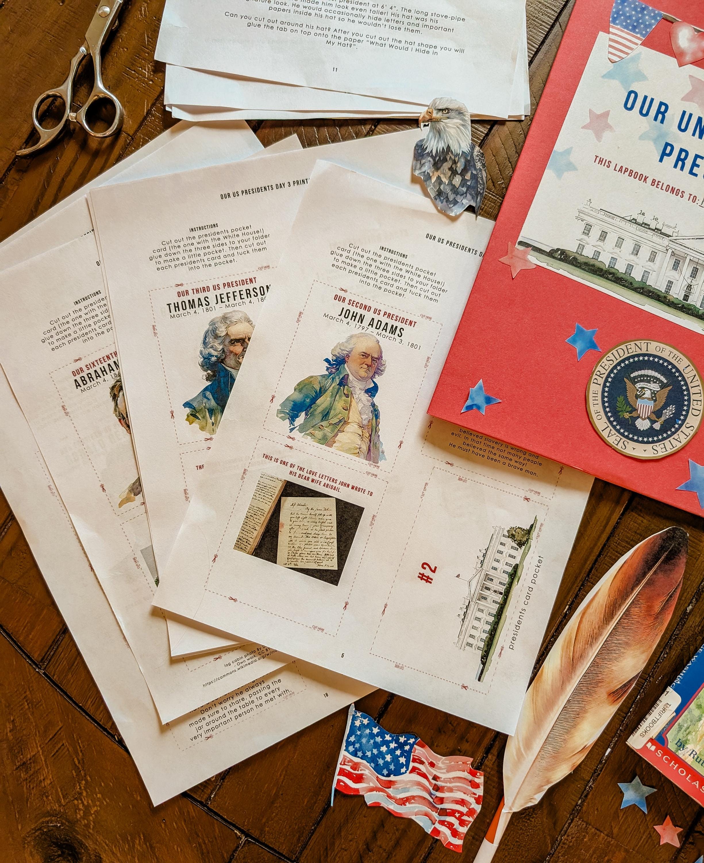 US Presidents Lapbook - Etsy