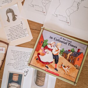If You Lived in Colonial Times Unit Study - Etsy