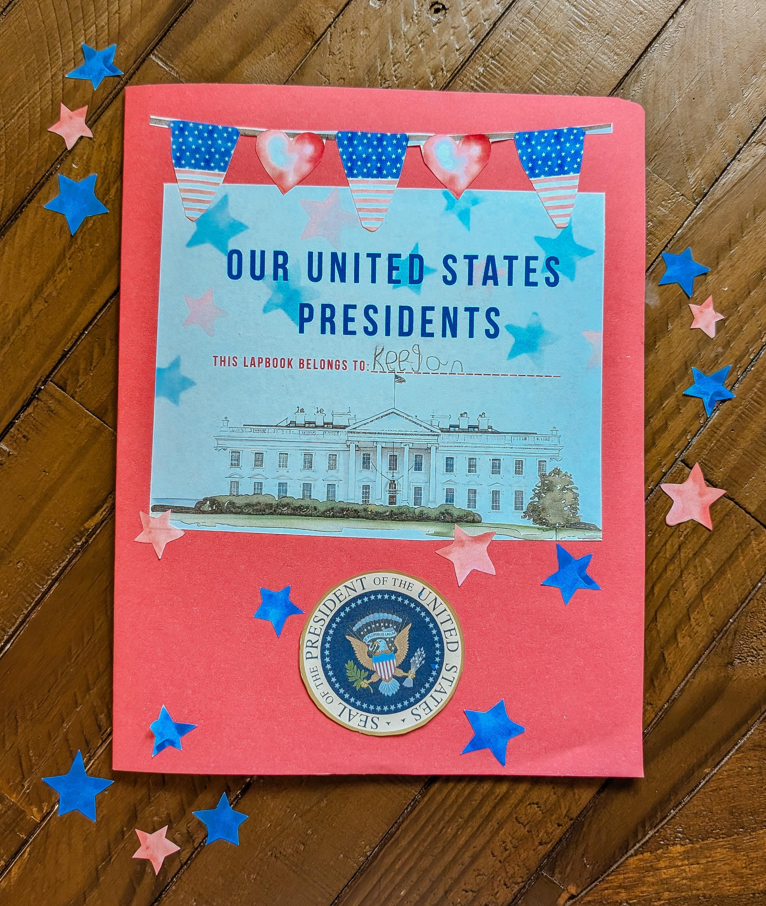 US Presidents Lapbook - Etsy