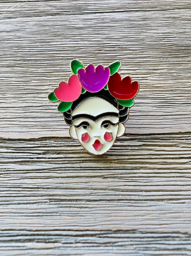 Frida Kahlo Enamel Pin - Etsy