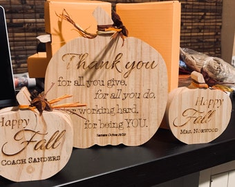 Laser Engraved Fall Decor - Etsy