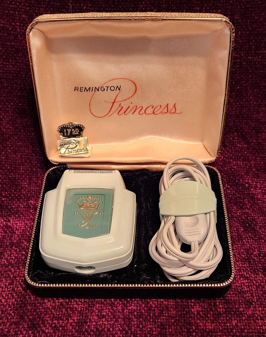 Vintage Aqua Colored Remington Princess Electric Shaver Model BE in ...