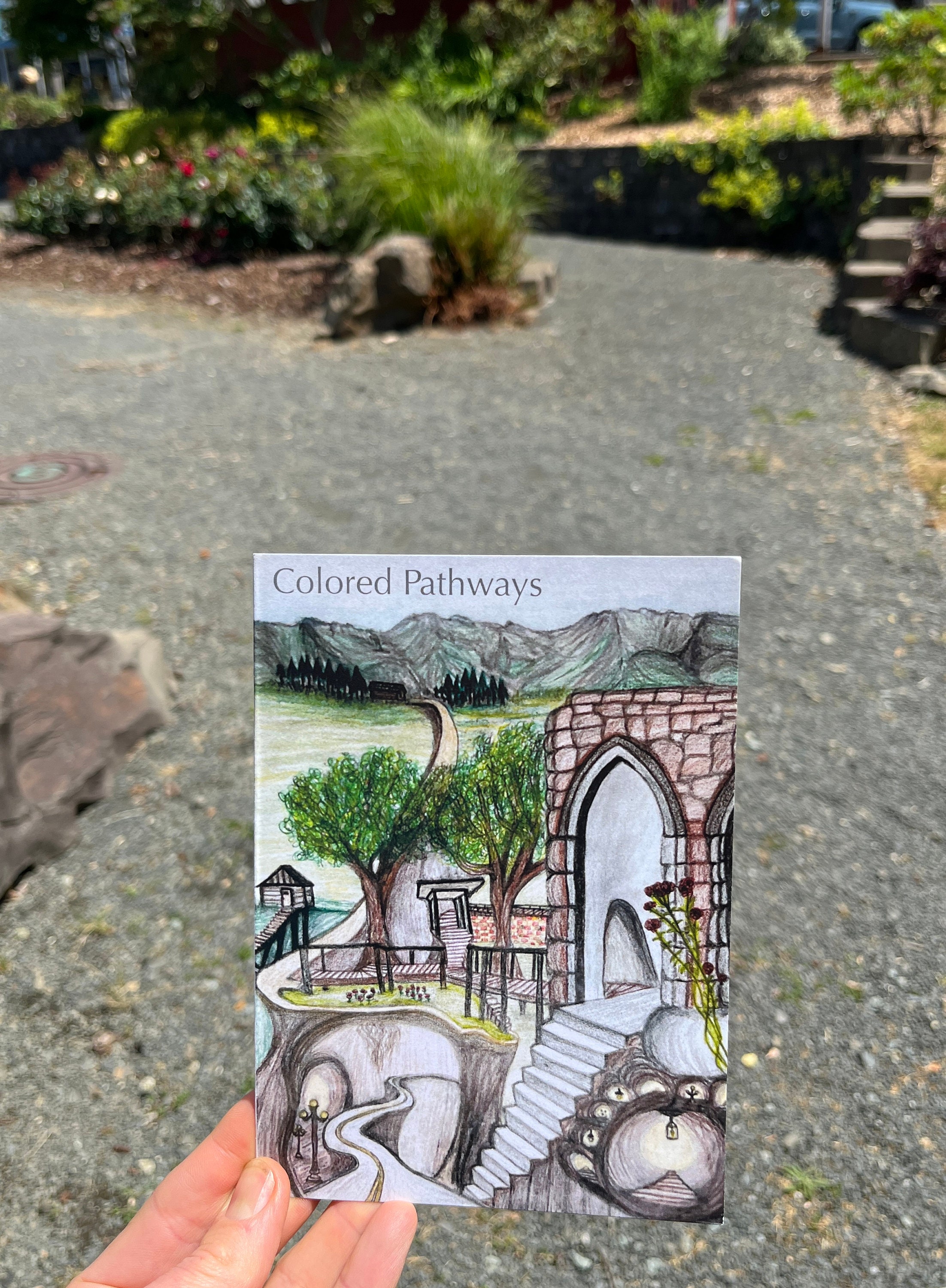 Colored Pathways Original Art Collage Printable Wall Art Intuitive ...