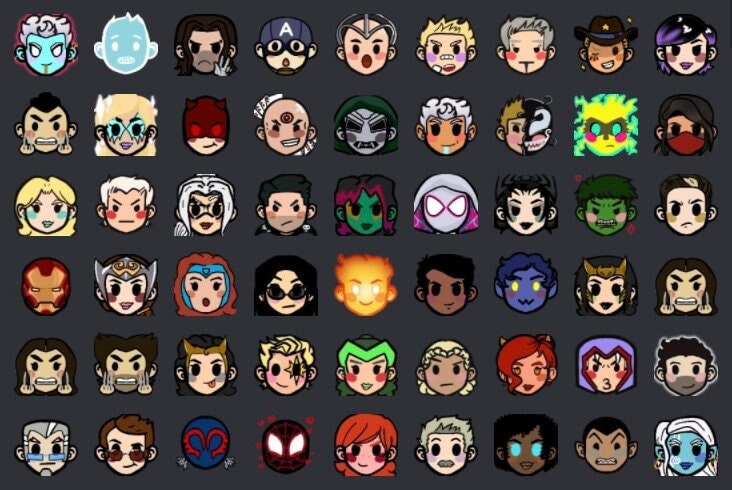 100+ Marvel Discord Emojis - Instant Download - Etsy