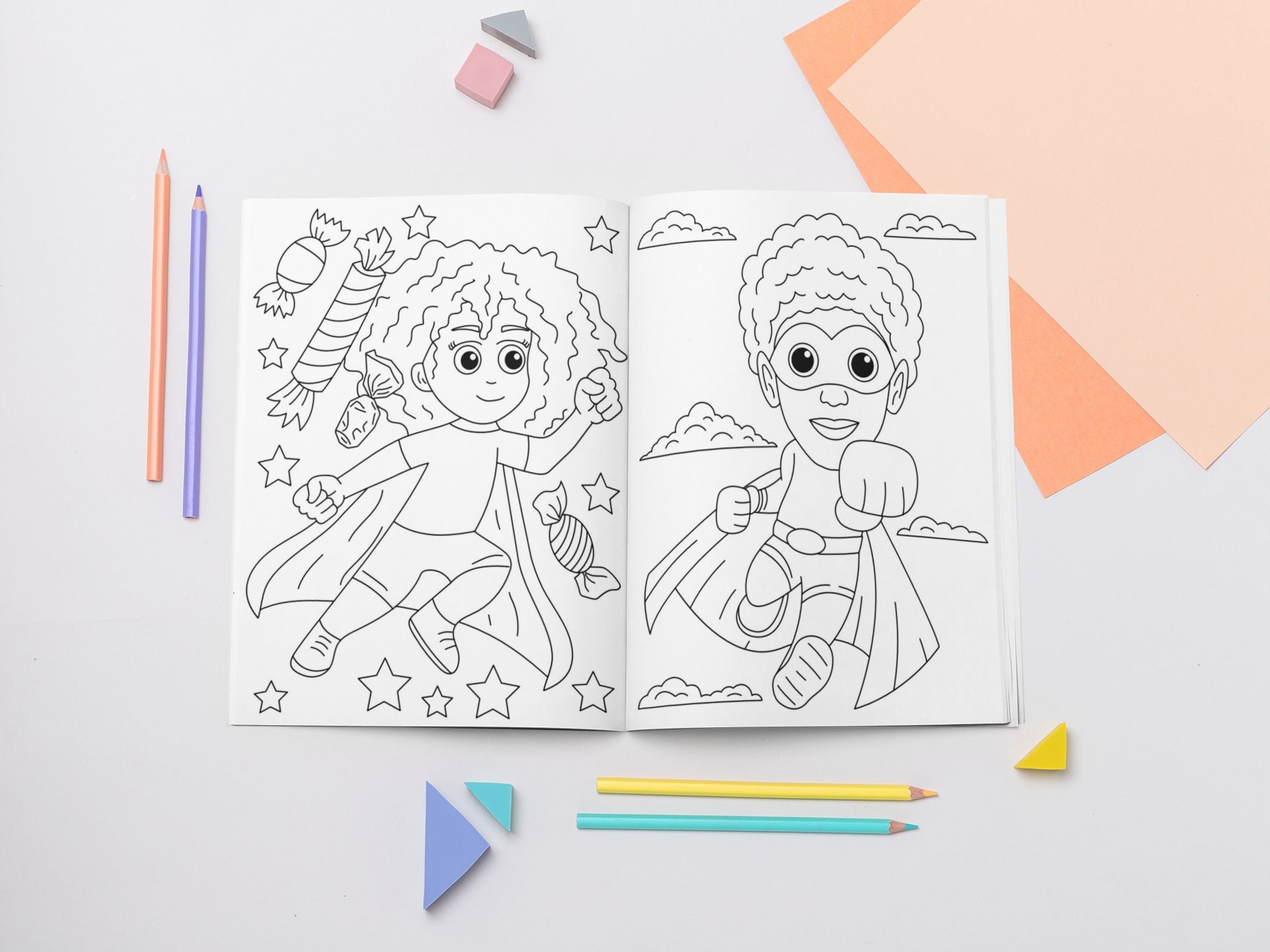 African Children Coloring Pages