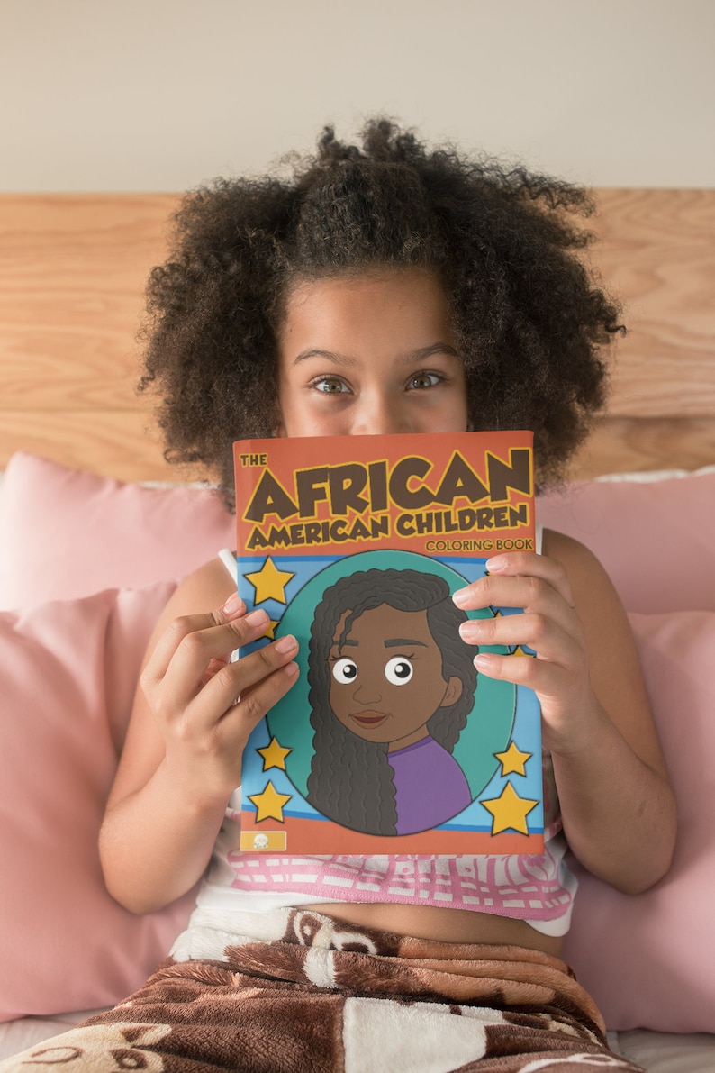 African American Children Coloring Book: 40+ Page Printable (PDF) - Etsy