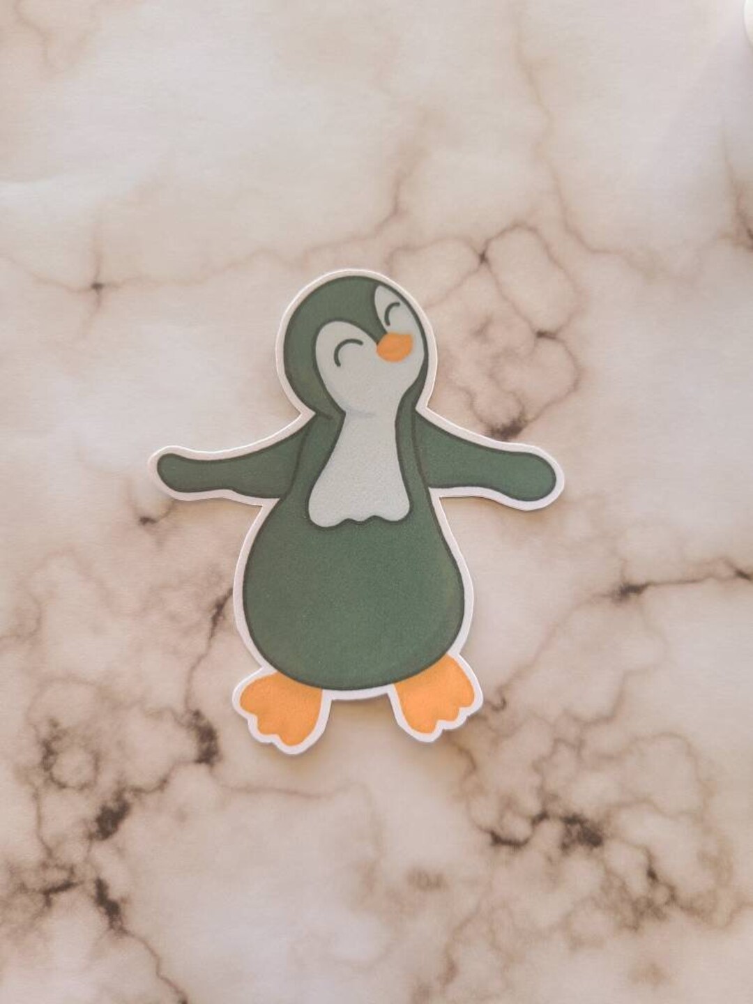 Cute Dancing Penguin - Vinyl Sticker - Etsy