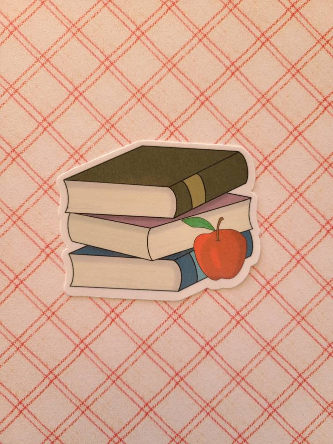 Stack of Books, Teacher Lessons - Vinyl Sticker - Etsy