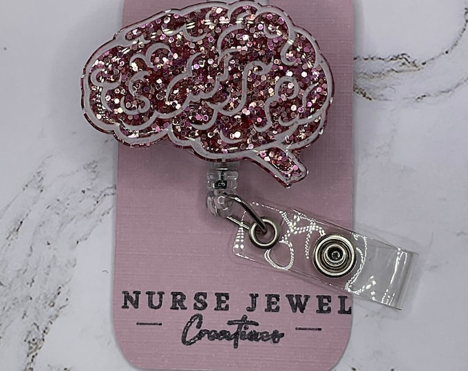 Brain Badge Reel - Etsy