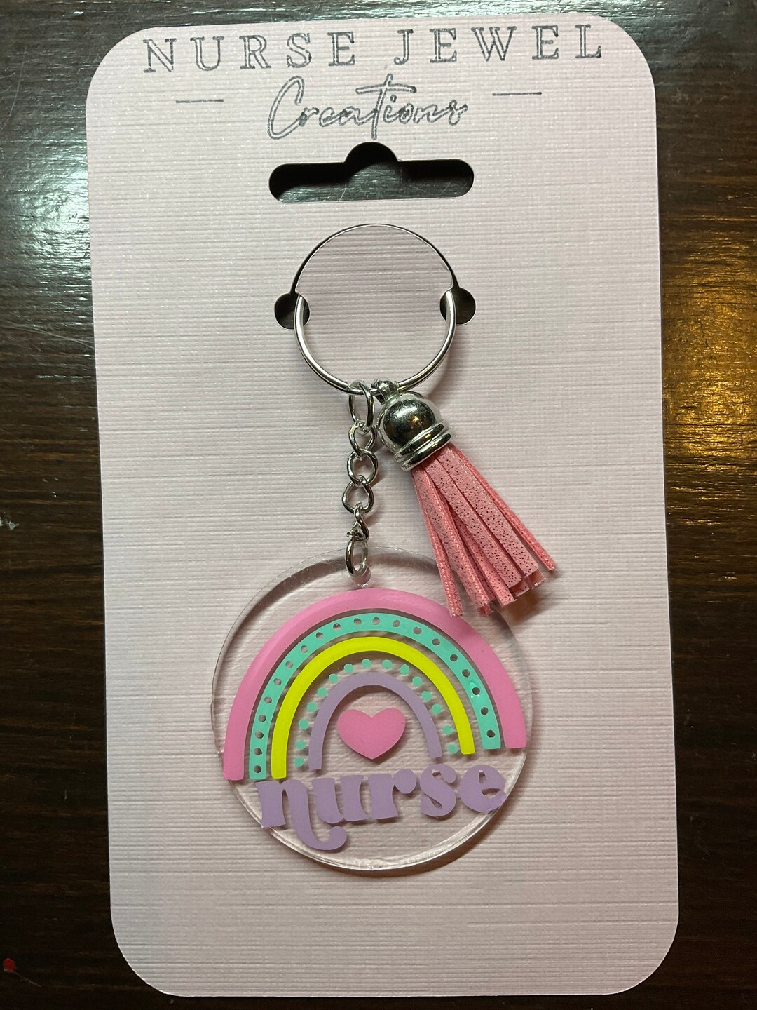 Pastel Nurse Rainbow Keychain - Etsy