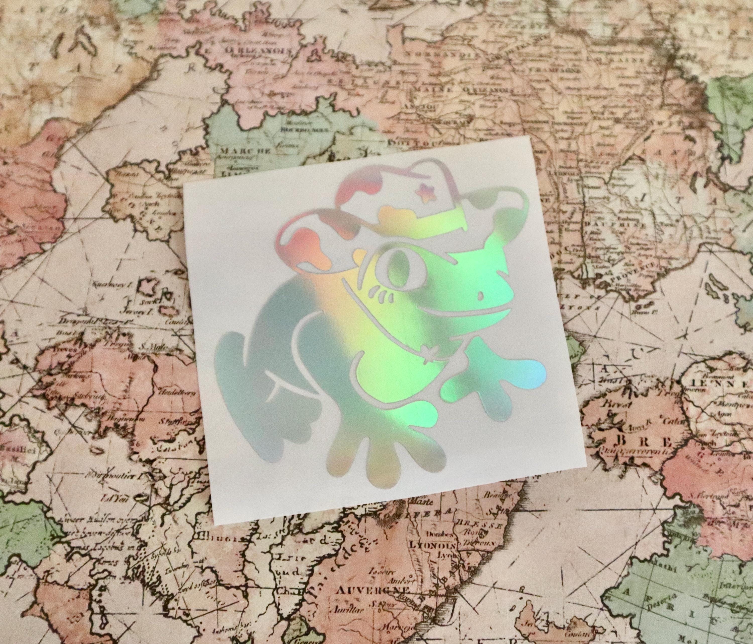 Frog With Cowboy Hat Vinyl Decal Car Window Decal Cute Car Decal Window ...