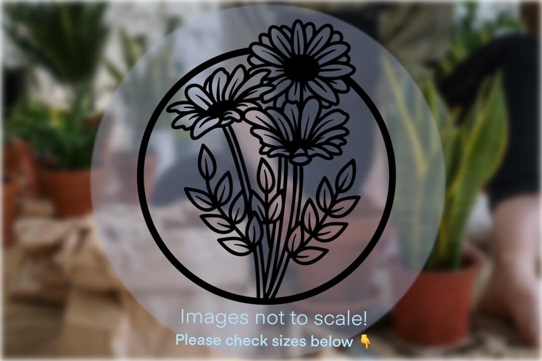 Daisies Flower Vinyl Decal: Laptop, Car, Mug Decoration - Etsy