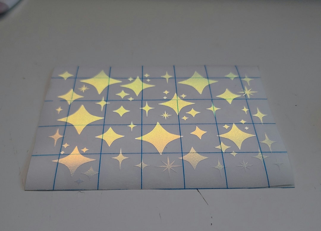 Sparkle Decal Sheet Permanent Vinyl Stickers for Laptop Tumblers Phone ...