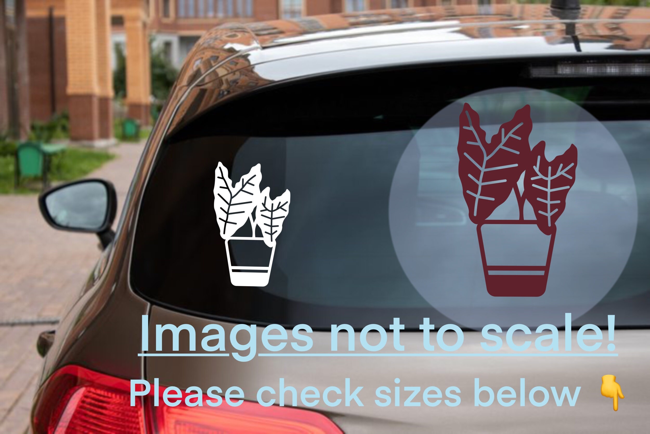 Decorative Plant Decal 12, Window Decal, Laptop Decal, Car Decal ...