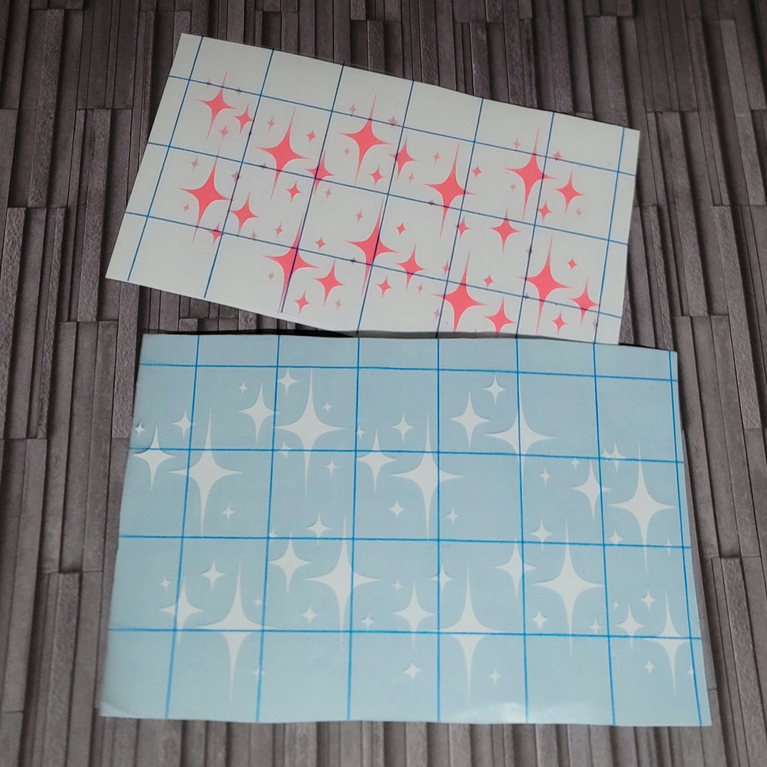 Sparkle Decal Sheet Permanent Vinyl Stickers for Laptop Tumblers Phone ...