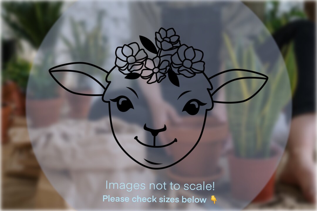 Lamb Sticker Cute Farm Animal Window Sticker Laptop Decal Car Decal ...