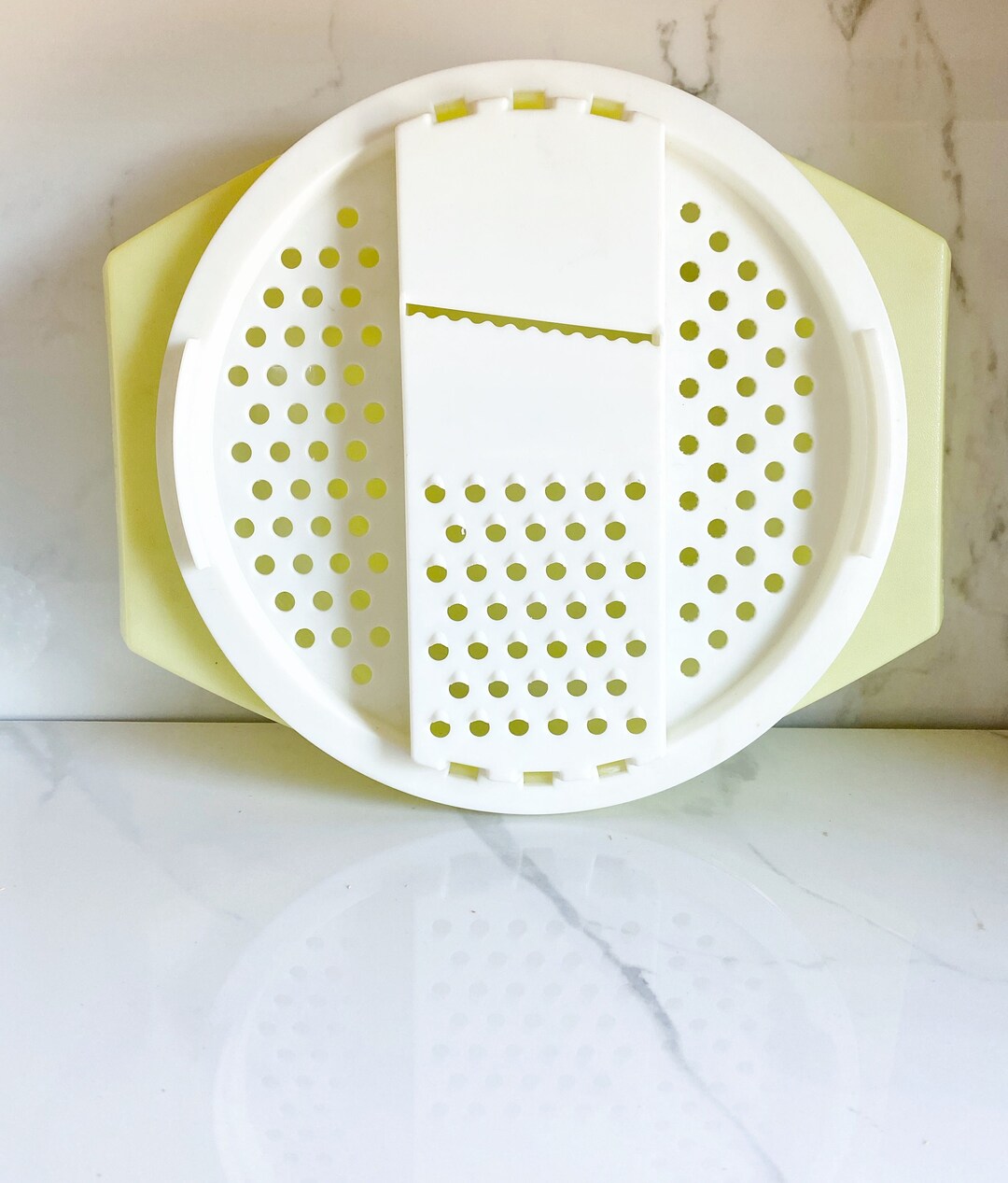 Vintage Tupperware Shredder Cheese Slicer Lemon Yellow and - Etsy