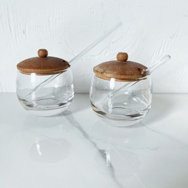 Glass Condiment Jars - Etsy