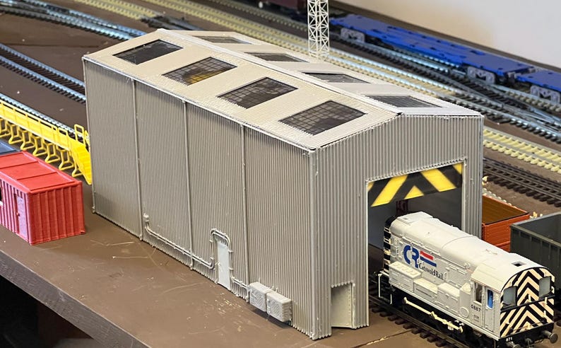 Model Railway Engine Shed OO HO Scale Locomotive TMD 250MM Deluxe ...