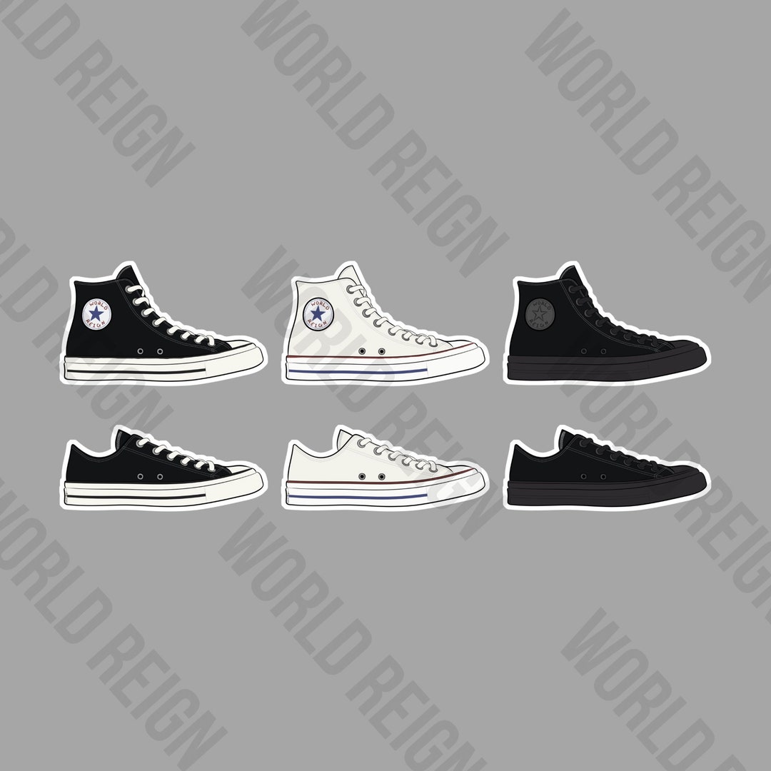 Converse CT All Star Vinyl Stickers - Etsy Australia