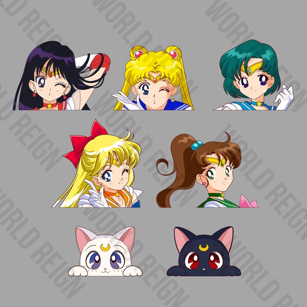 Sailor Moon Car Decals - Etsy