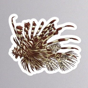 Lionfish Sticker - Etsy