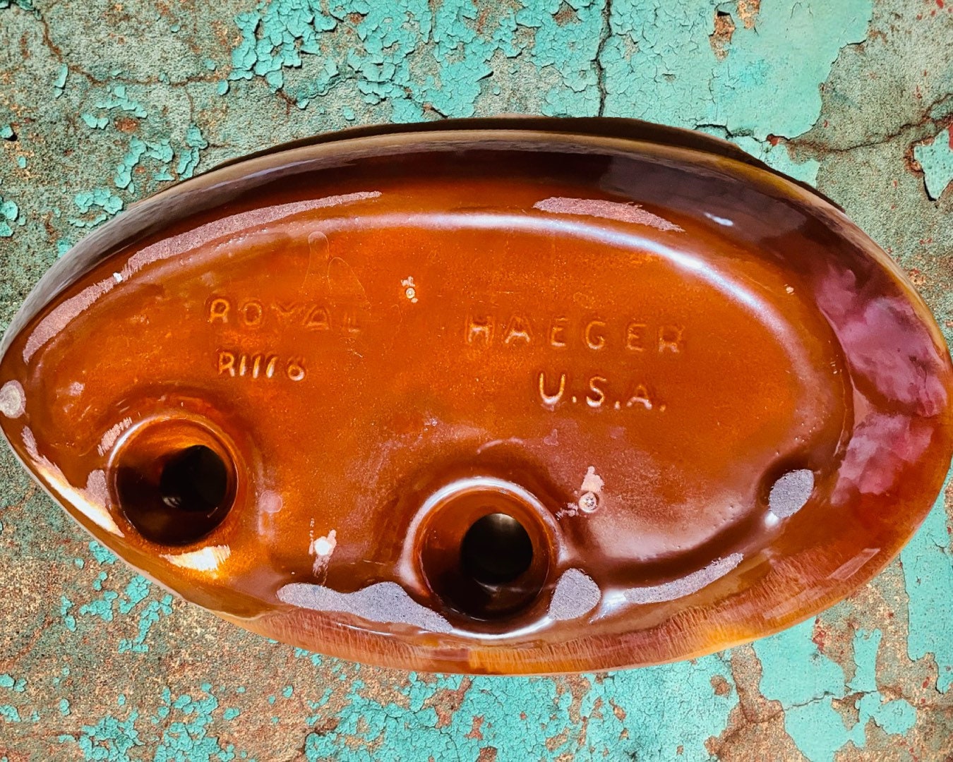 Royal Haeger Potteries-centerpiece Bowl/console Piece and Candleholder ...