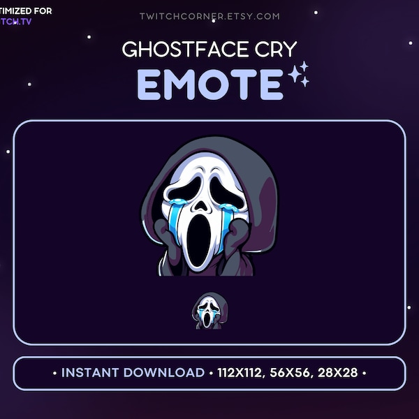 Ghostface Cry Emote - Etsy