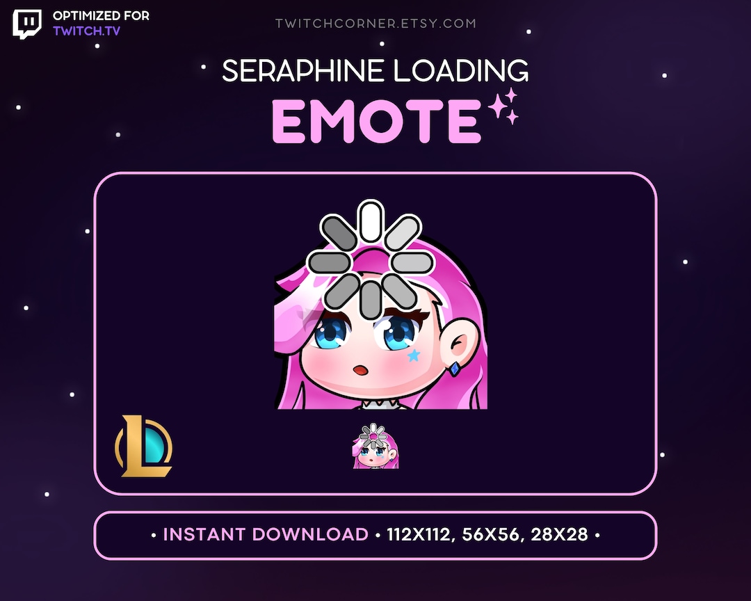 Seraphine Twitch Emote Loading Seraphine Emote, League of Legends ...