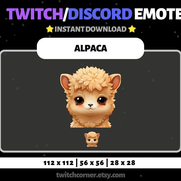 Alpaca Emote - Etsy