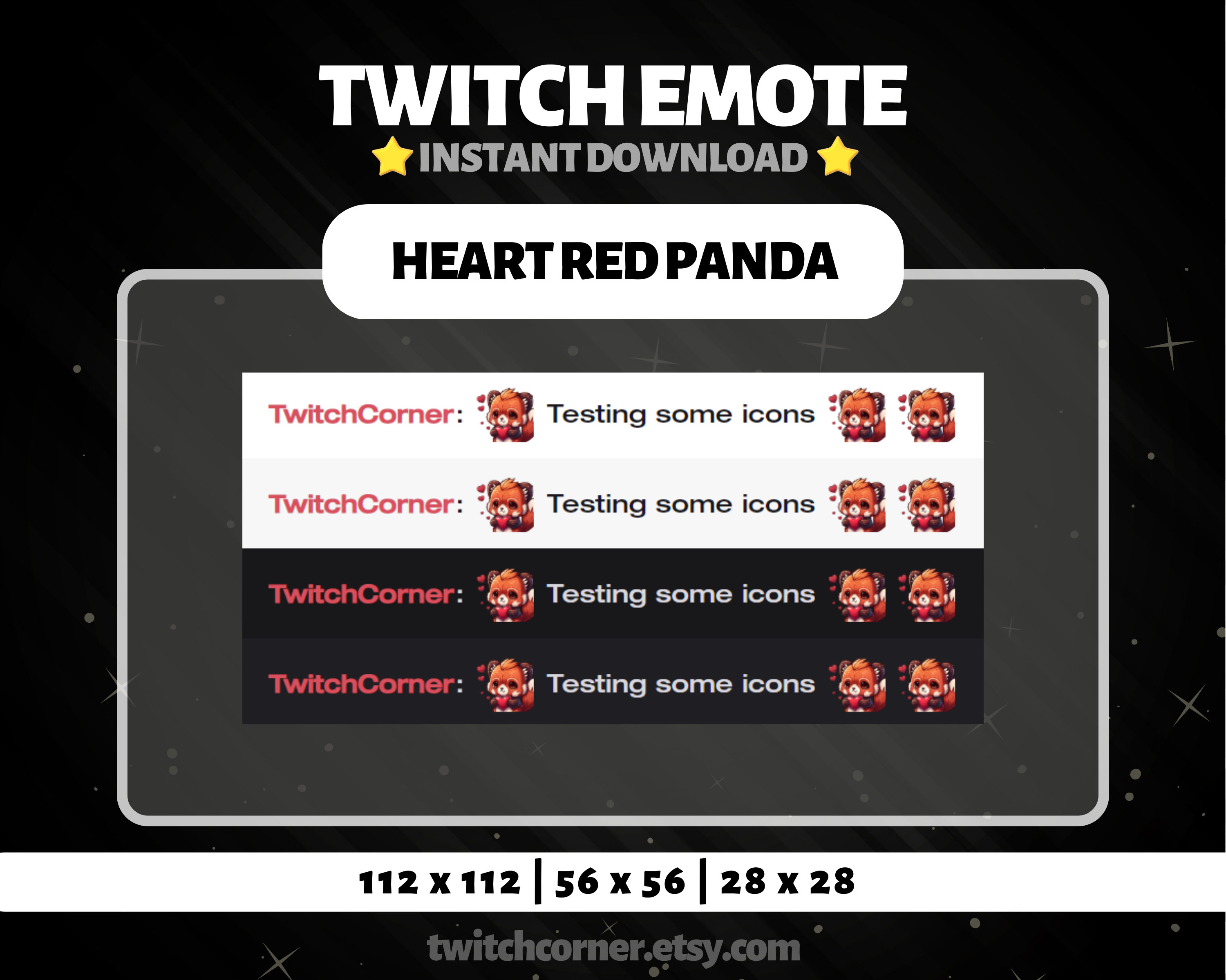 Red Twitch Icons