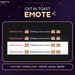 Cute Cat Twitch Emote Kawaii Cat Emote for Twitch, Cute Cat Emote ...