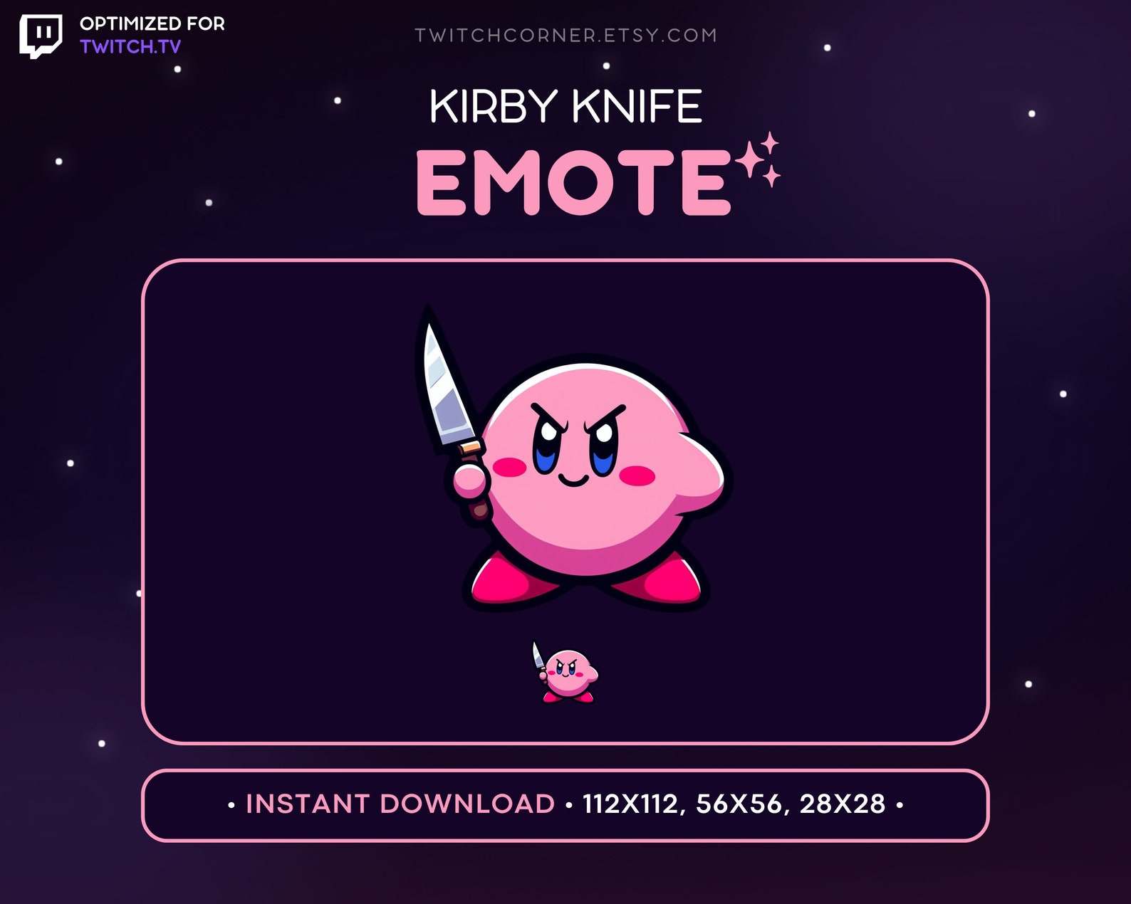 Dangerous Kirby Twitch Emote Kirby Twitch Emote, Kirby Discord Emote ...