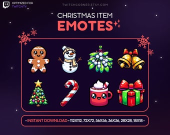 Red Panda Christmas Twitch/discord Emotes set of 10 - Etsy