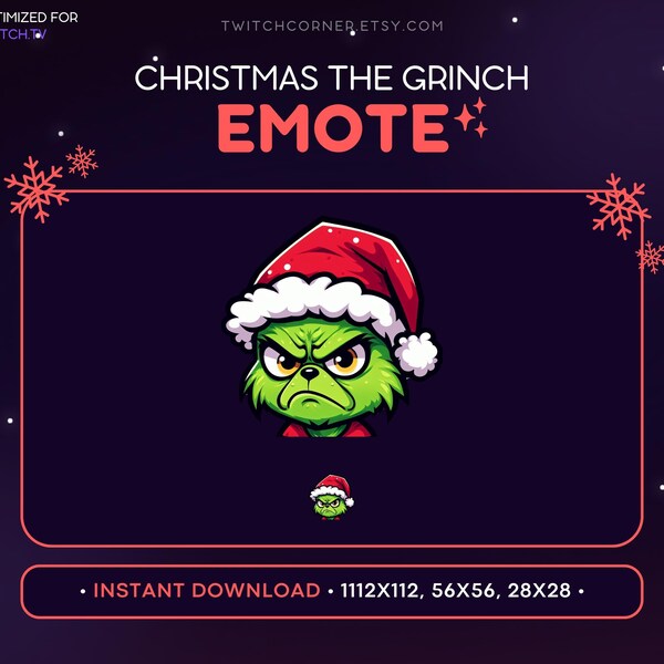 Grinch Twitch Emote - Etsy