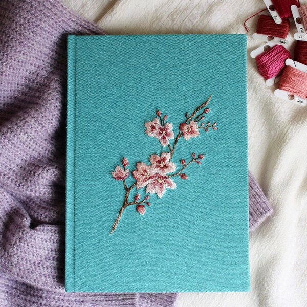 Embroidered Notebook - Etsy