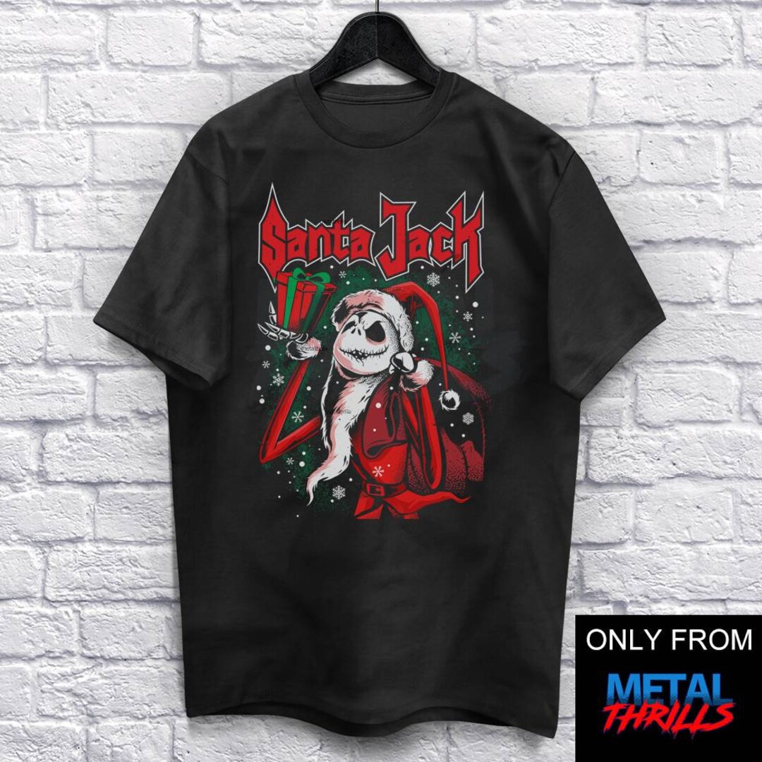 Santa Skull T-shirt Unisex (for Men and Women) Horror. Cute Shirt Heavy ...