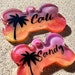 Beach Sunset Dog ID Tag• Personalized Pet ID Tag• Quiet Dog Tag• Beach ...