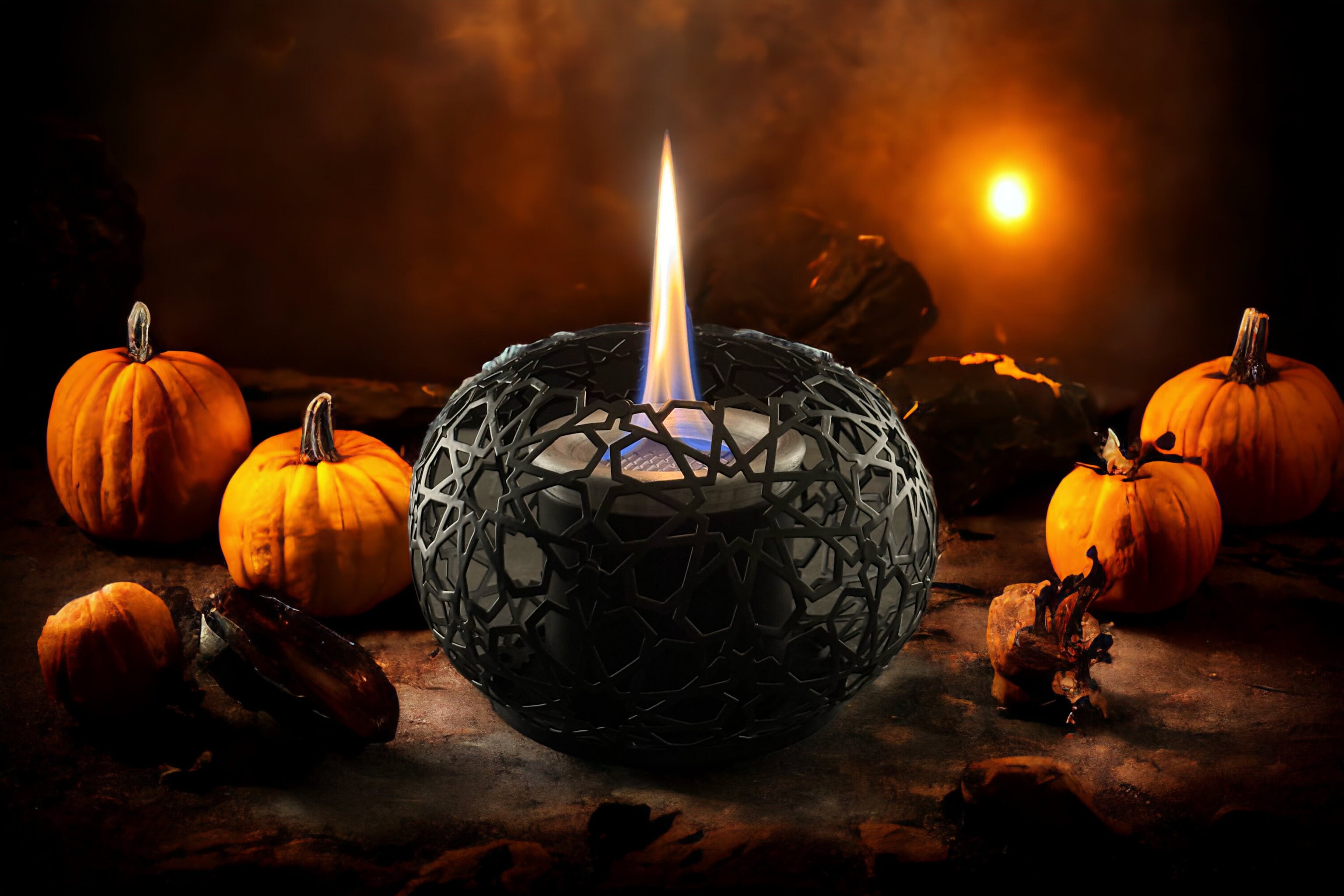 Lotus Design Tabletop Fireplace, Fireplace Mantel, Fireplace Decor ...