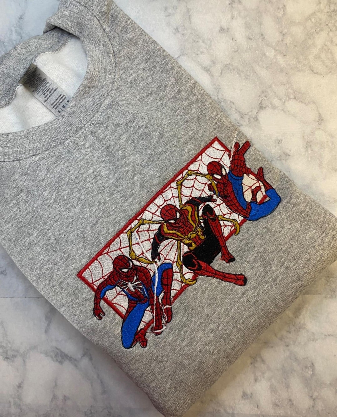 Spider Into the Spiderverse Embroidered Sweatshirt Hoodie T - Etsy