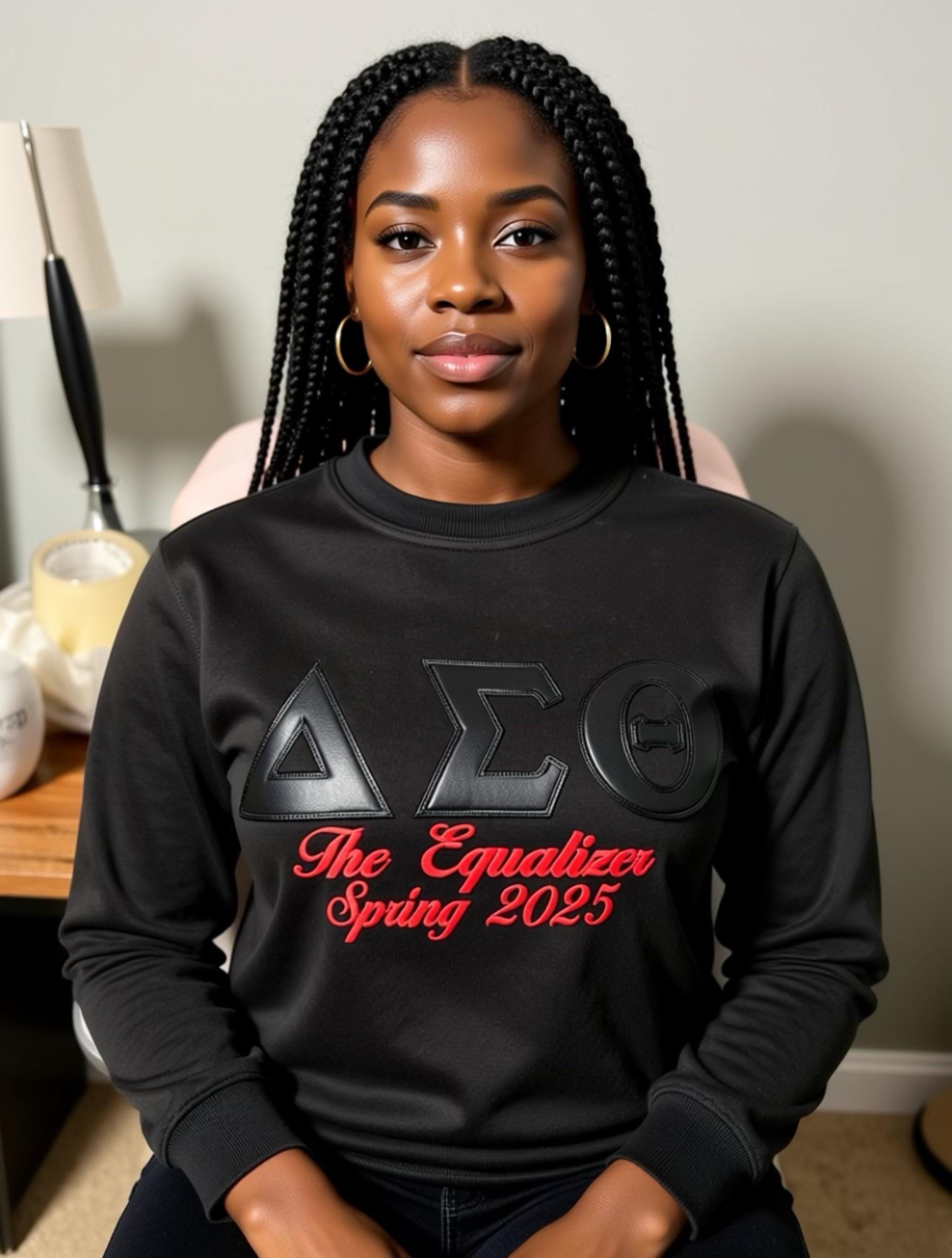 Delta Sigma Theta Sweatshirt , 1913, J13, Sorority, Delta Embroidered ...