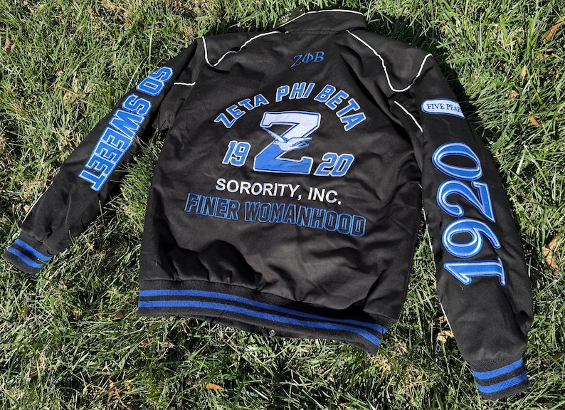 Zeta Phi Beta Race Jacket,zeta Phi Beta , so Sweet, Finer Womanhood ...