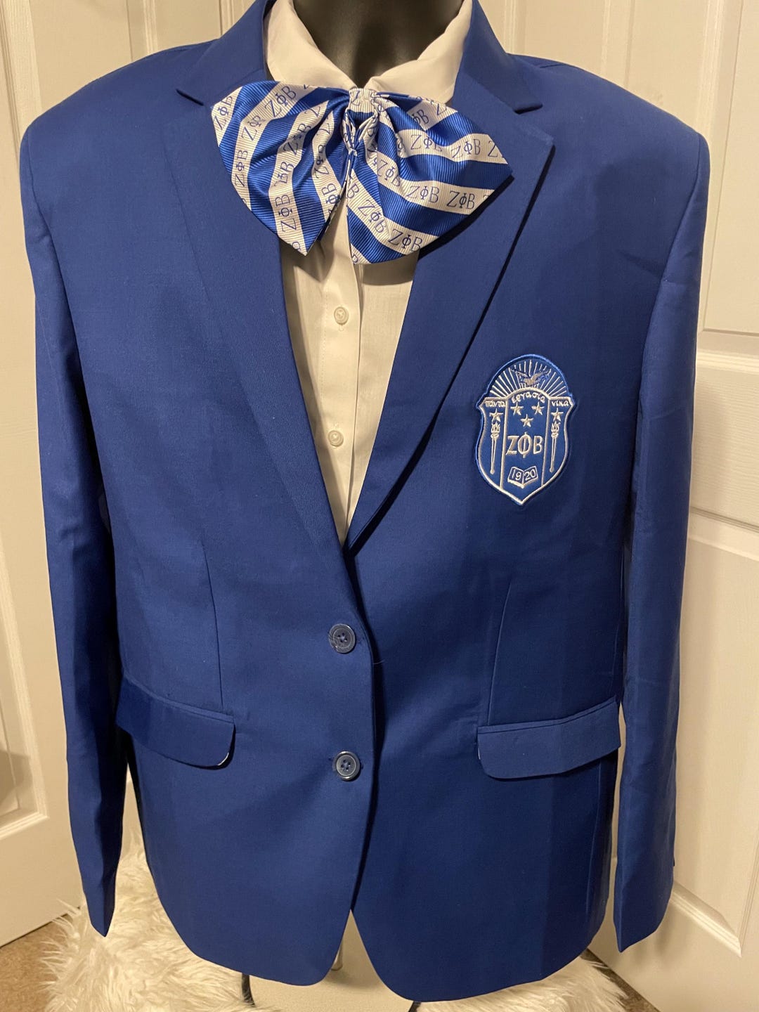 Zeta Phi Beta Embroidered Blazer, Sorority,j16, Founders Day, Zeta Phi ...